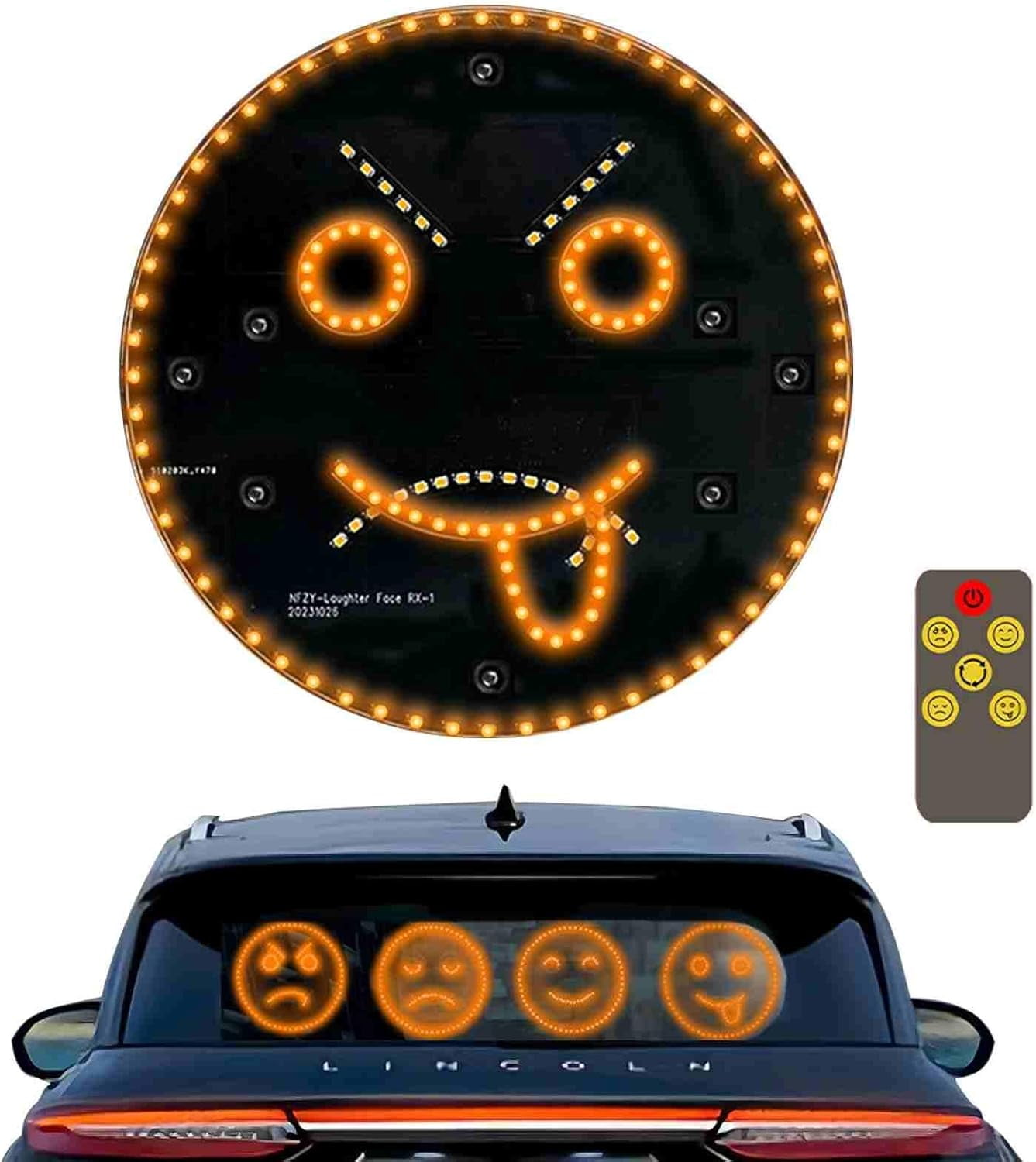 Fun Car Finger Light with Remote，inger Car Light for Car Window Middle ...