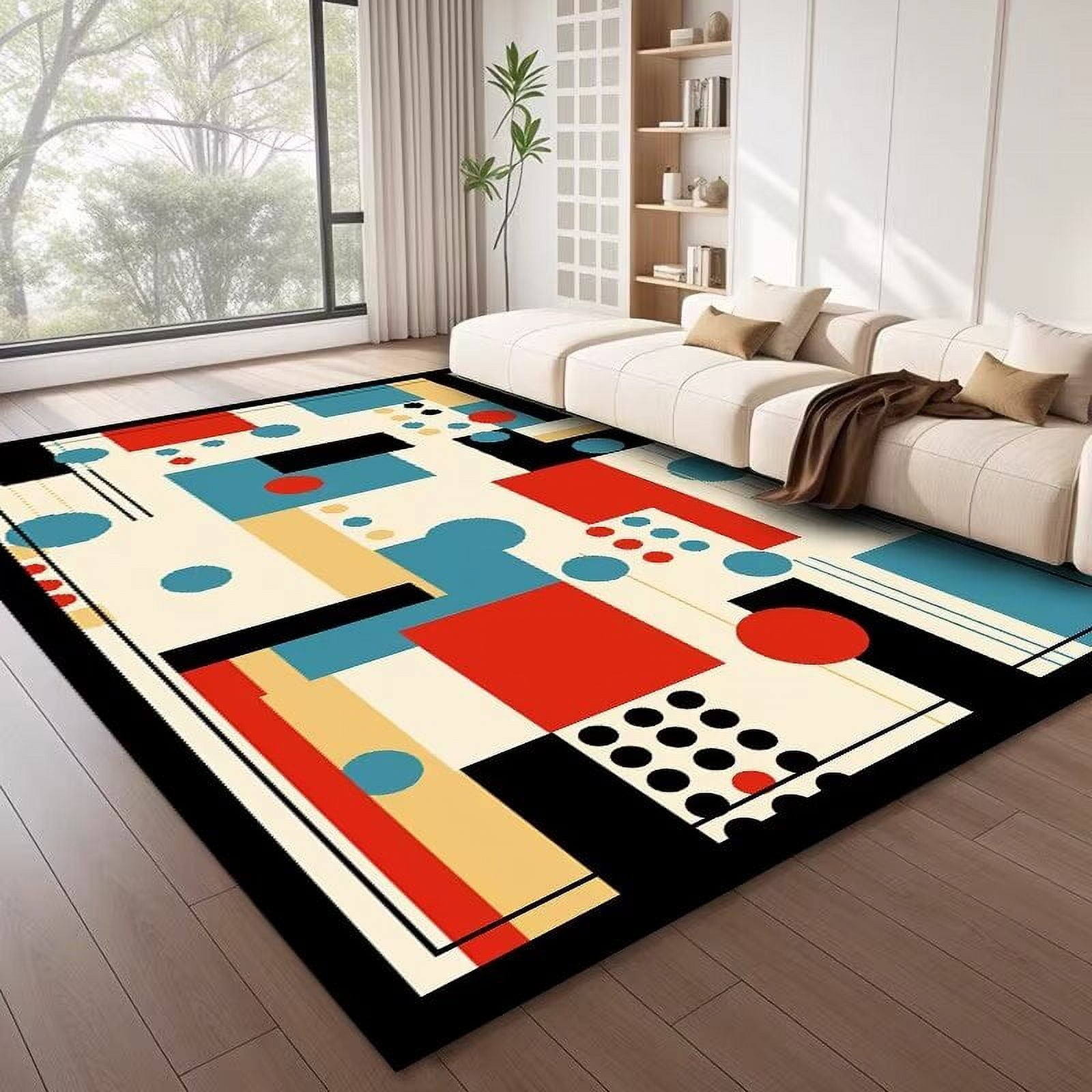Fun Cartoon Carpet for Living Room Abstract Art Child Bedroom ration ...
