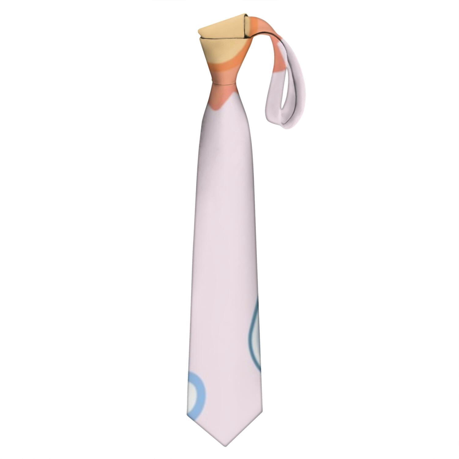 Fun Cartoon Sketch Men's Satin Necktie - Playful Kawaii Graffiti Design ...
