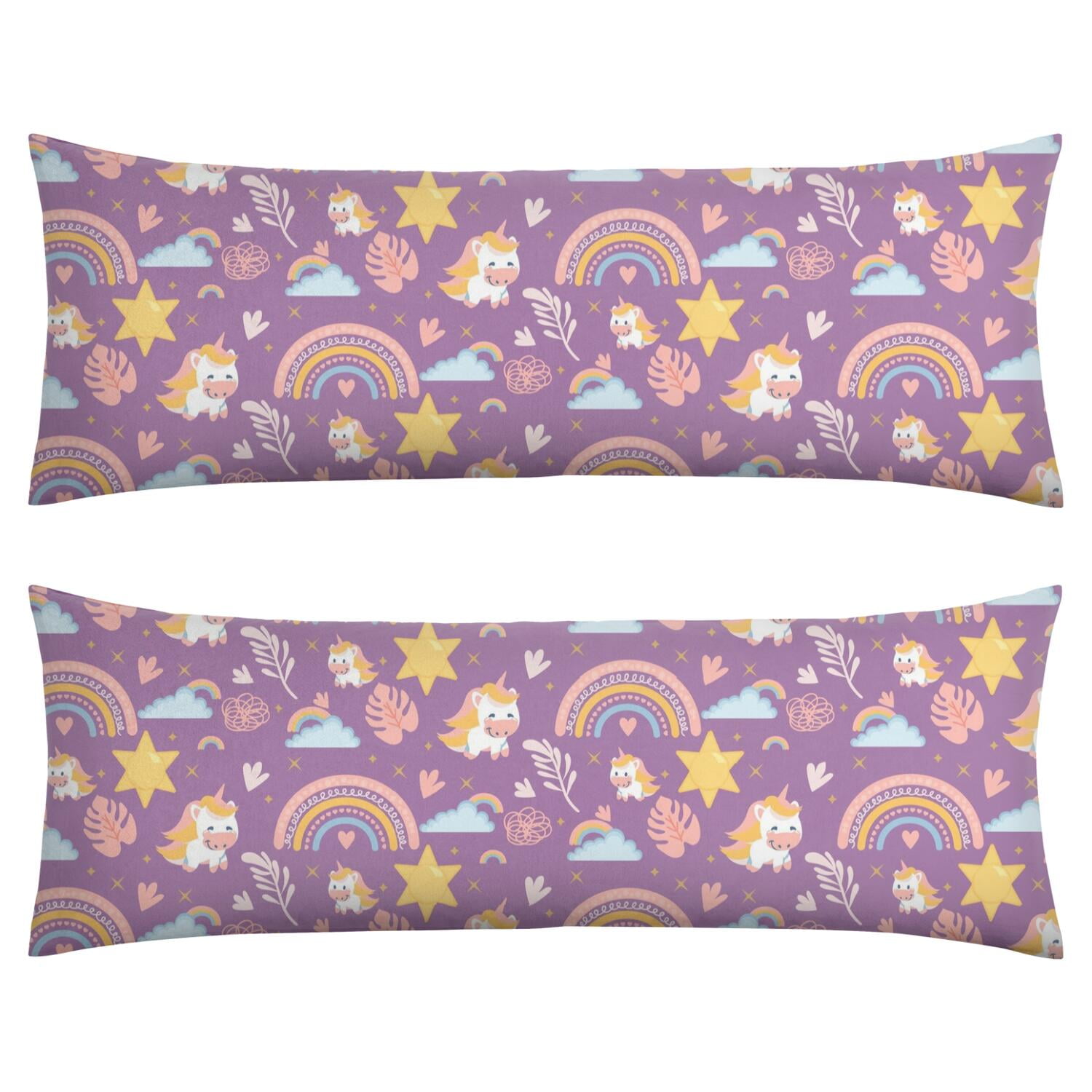 Fun Cartoon Star Night Body Pillow Cover 20x54 - Kawaii Sketch Design ...