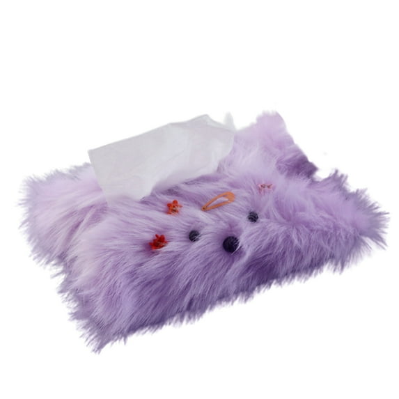 Fun Cartoon Tissue Box Paper Holder Cover for Home Decor Plush Dog ...