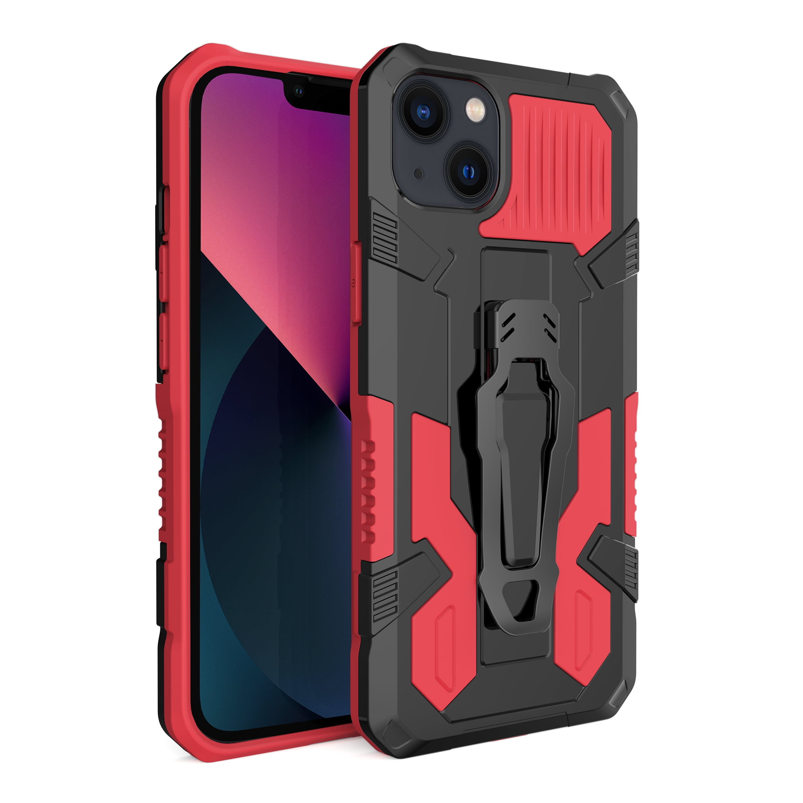 Fun-Casery for Apple iPhone 15 Case,Luxury Hybrid Metal Back Clamp ...