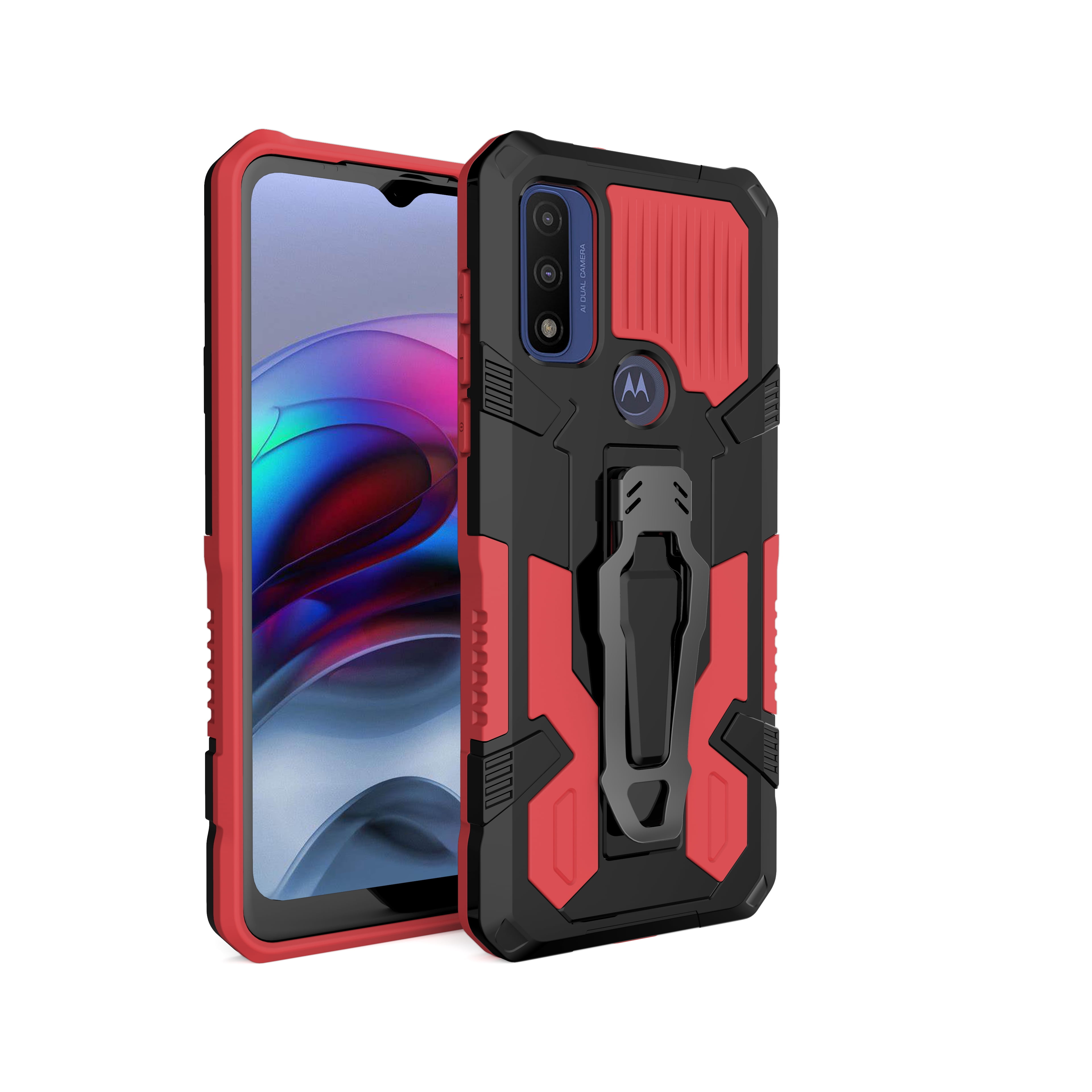Fun-Casery for MOTO G pure/Power 2022 Case,Luxury Hybrid Metal Back ...