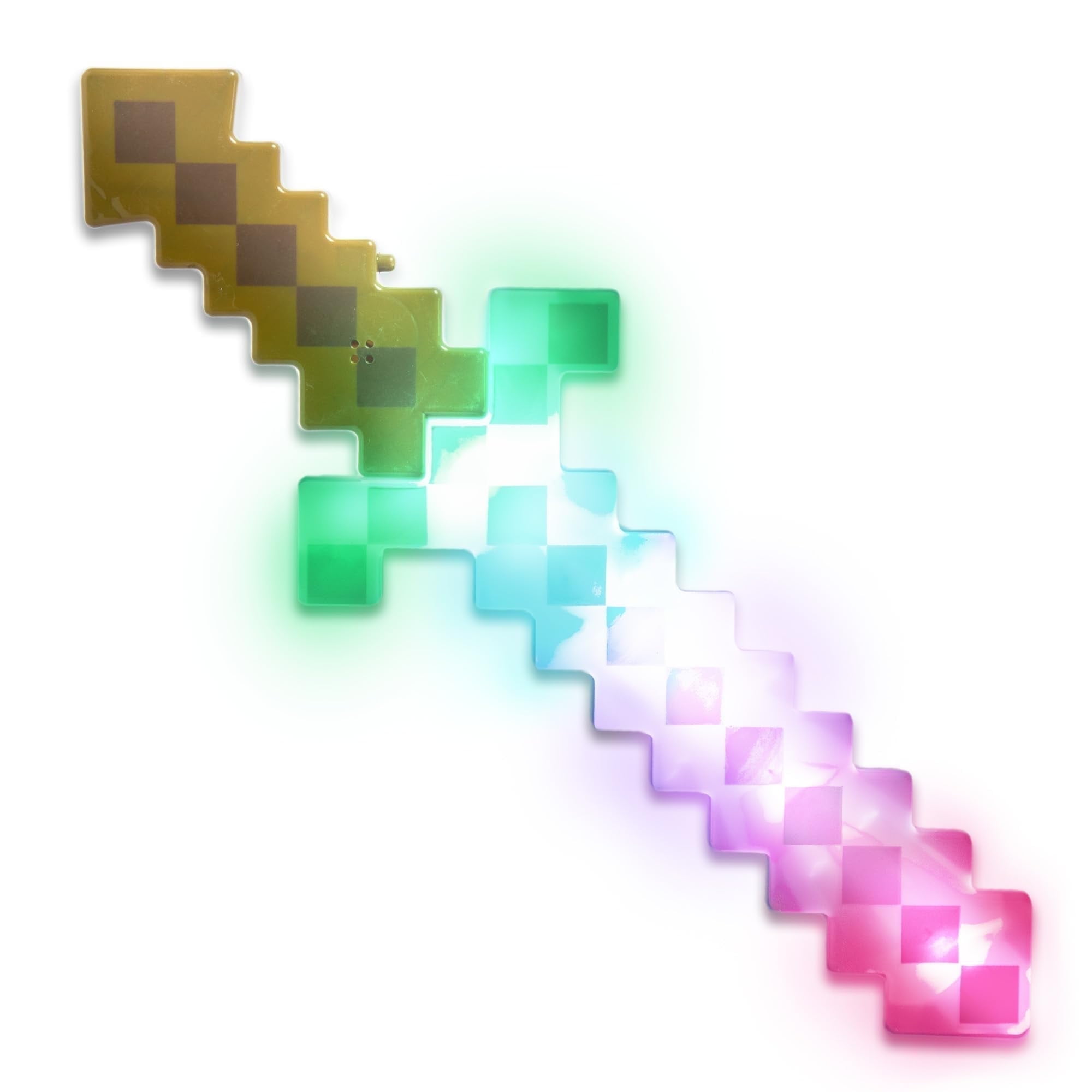 Fun Central 18" Teal LED Pixel Sword – Flashing Lights, Retro Toy for ...
