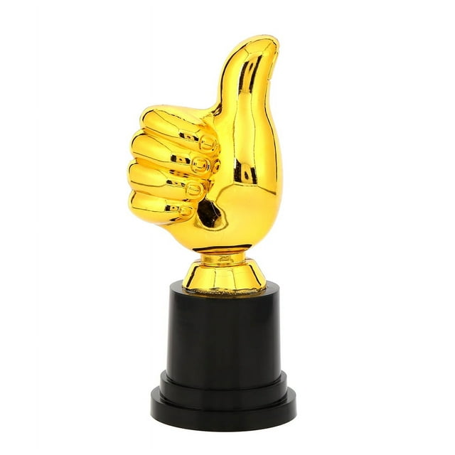 Fun Central (BC839) 12 pcs 5 Inch Thumbs Up Award Trophy, Thumbs Up ...