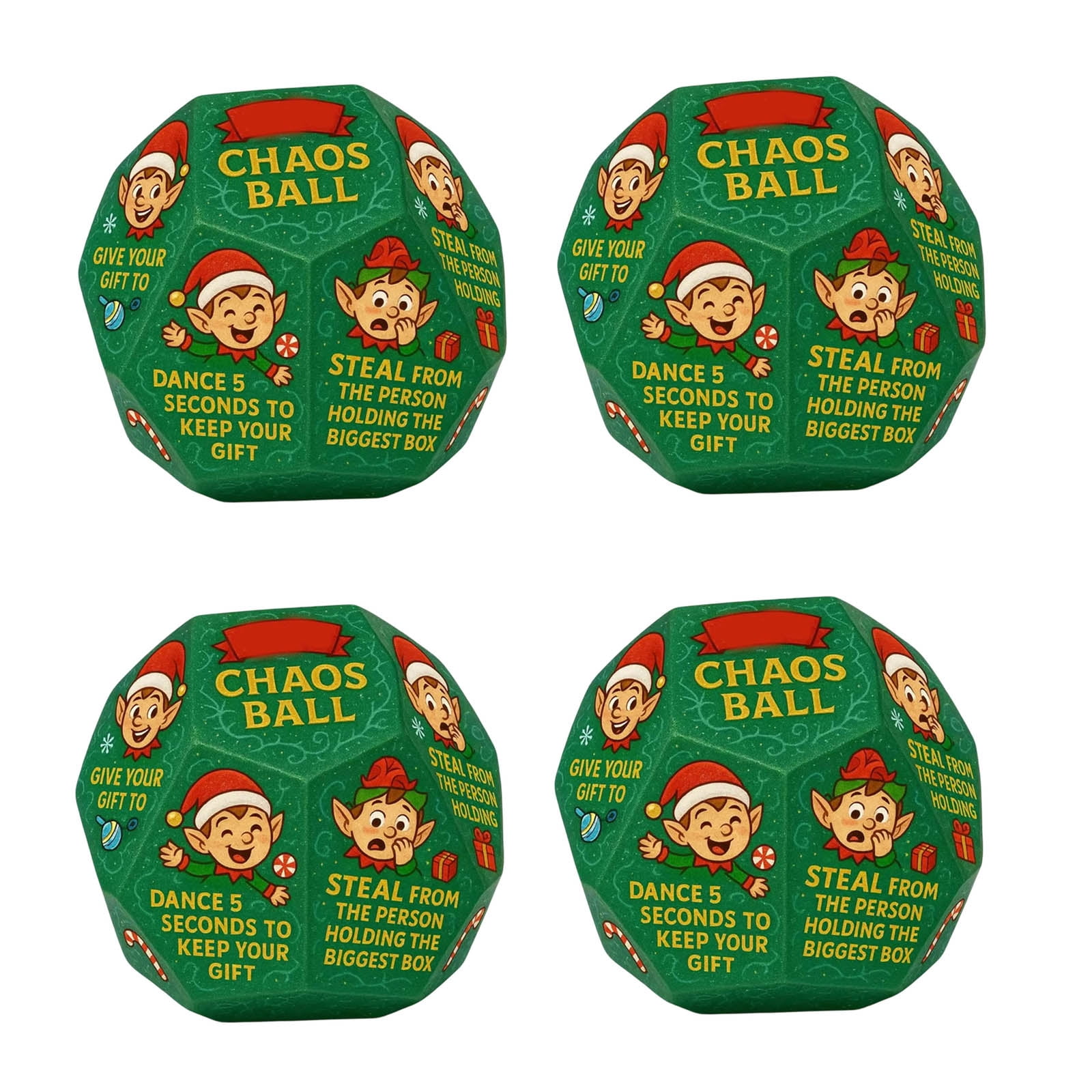 Fun Christmas Gift Exchange Dice Games – 12-Sided Party Game Dice for ...
