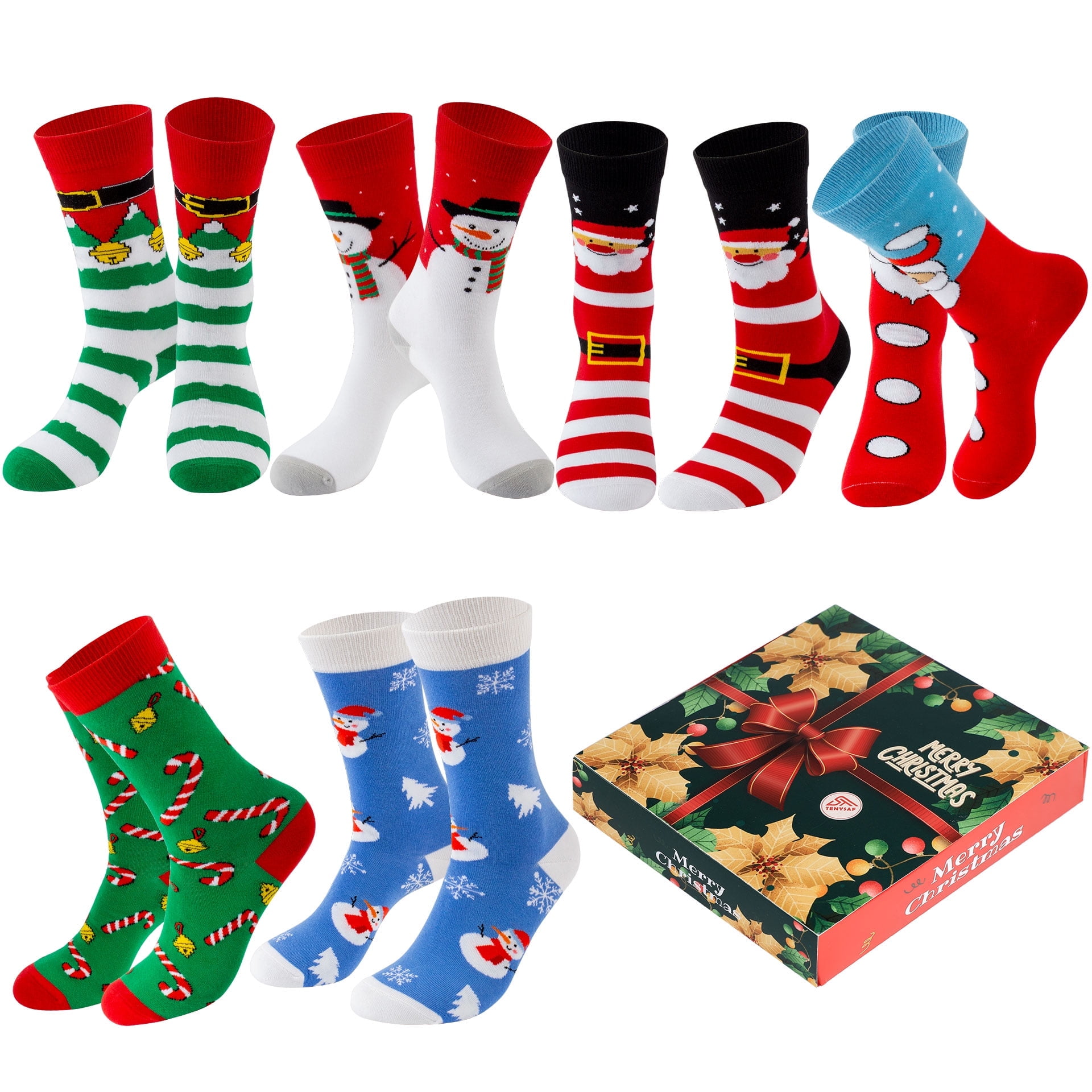 Fun Christmas Socks for Women - Funny Xmas Gifts for Female Novelty ...