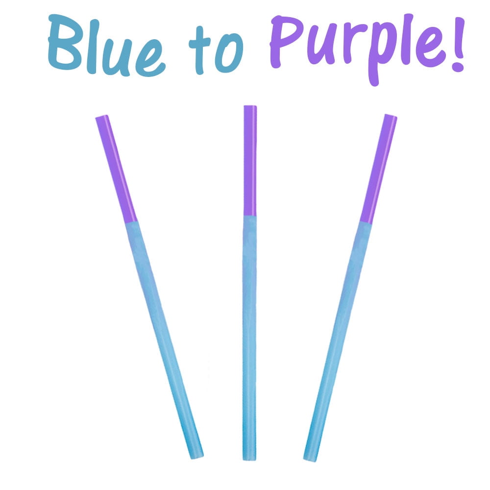Fun Color Changing Party Straws! Reusable, Recyclable Smoothie Plastic ...