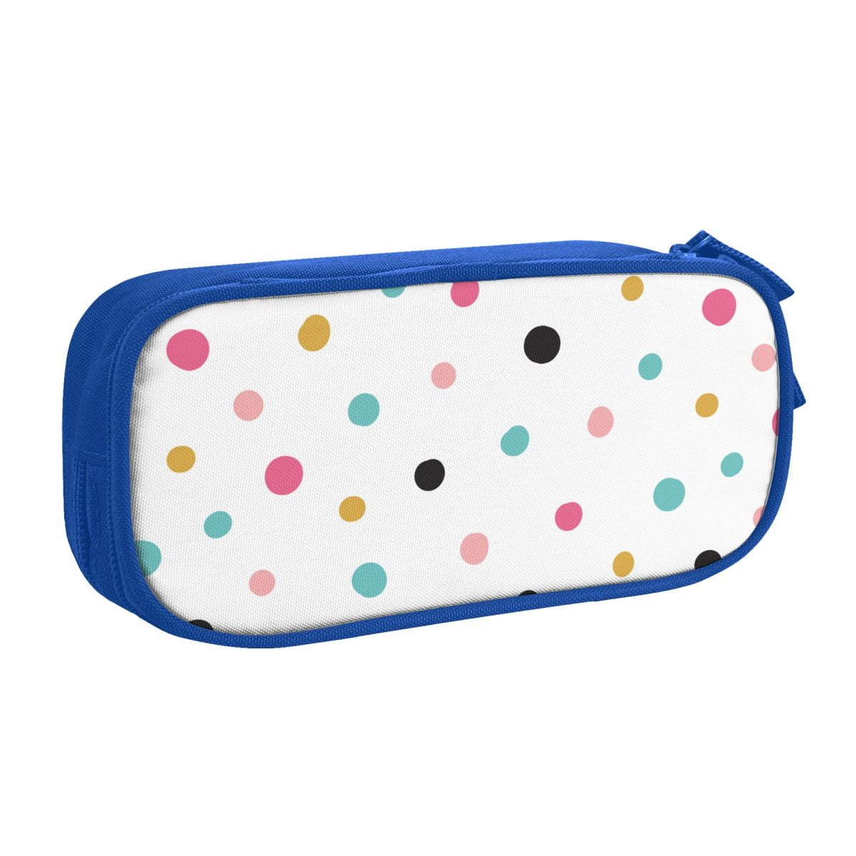 Fun Colorful Polka Dots Abstract Multicolored Pencil Case Pencil Pouch ...