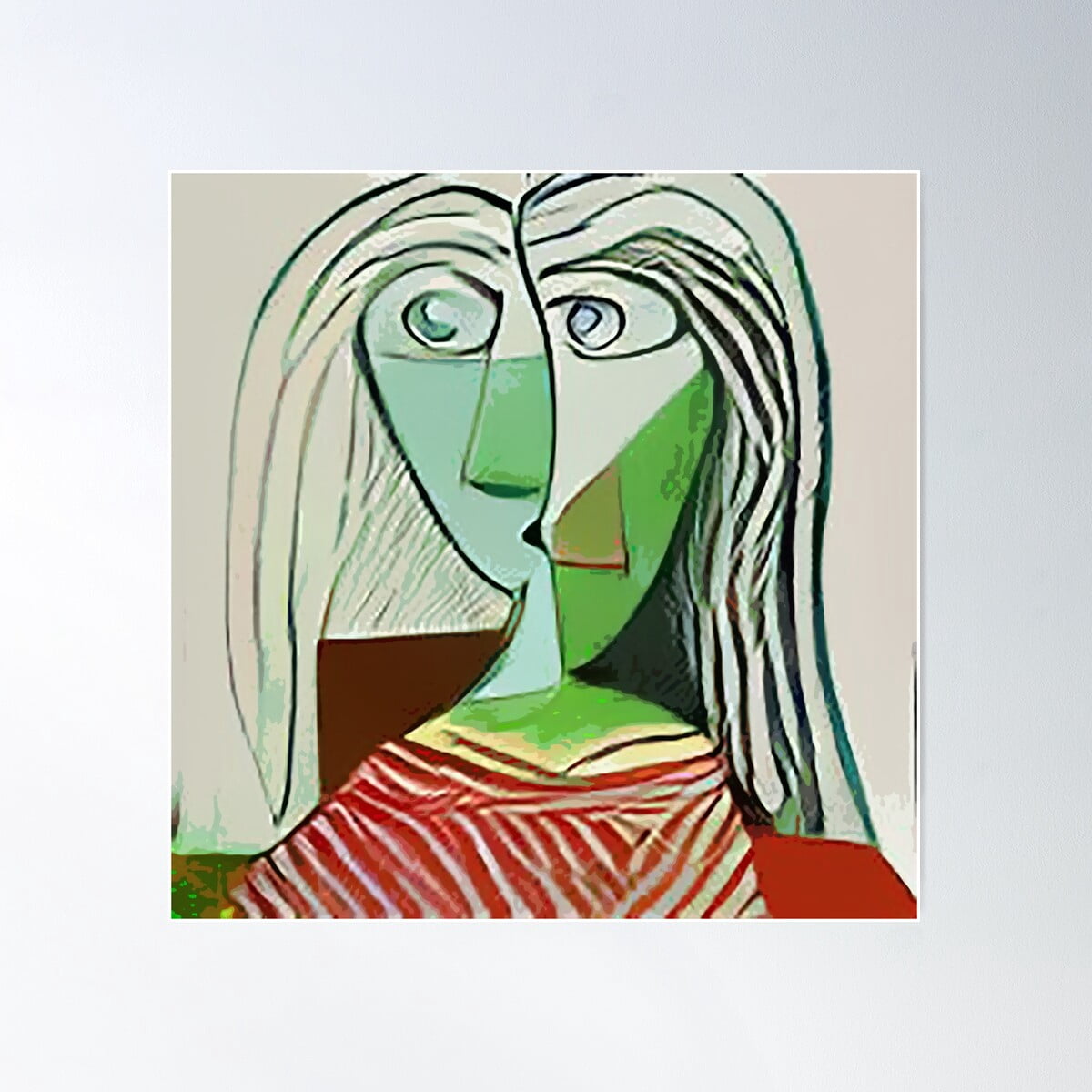 Fun Contemporary Abstract Art Modern Neo Cubism Poster Wall Art, Modern ...