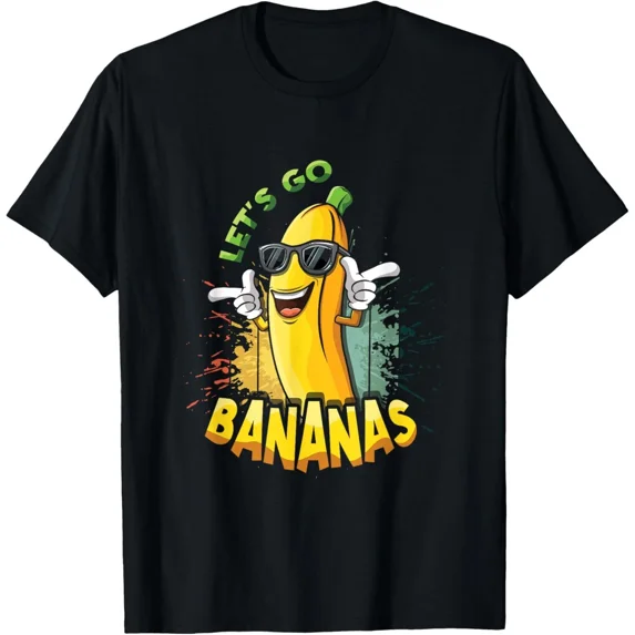 Fun Cool Retro Vintage Funny Meme Let Us Go Banana Peace New H26992 T ...