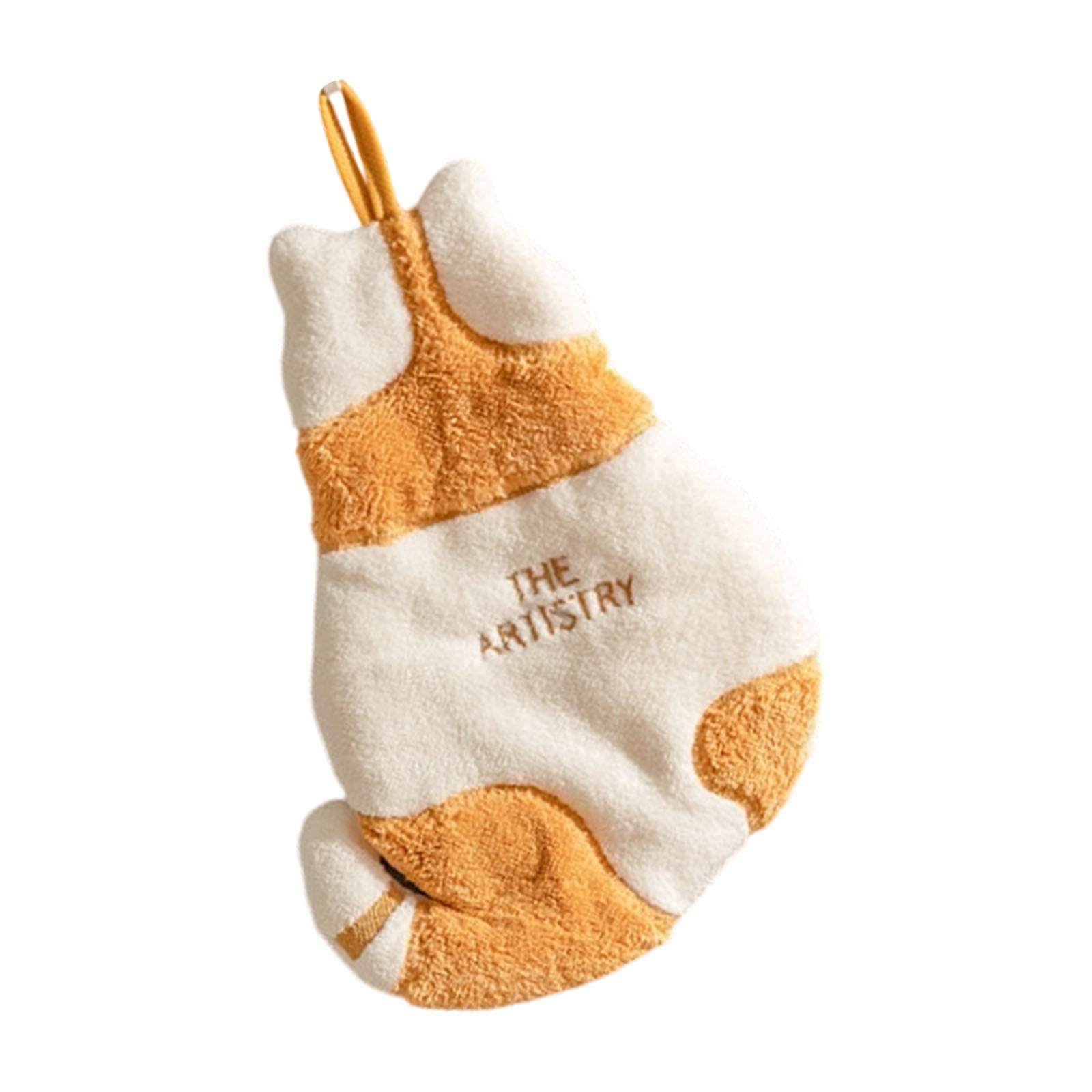 Fun Corals Fleece Towel Cartoon Cats Shape Super Absorbent Hand Towel ...