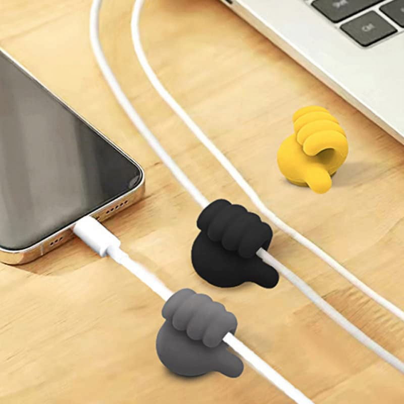 Fun Cord Holder - Multifunctional Thumb Cable Clips Adhesive (4 Pack ...