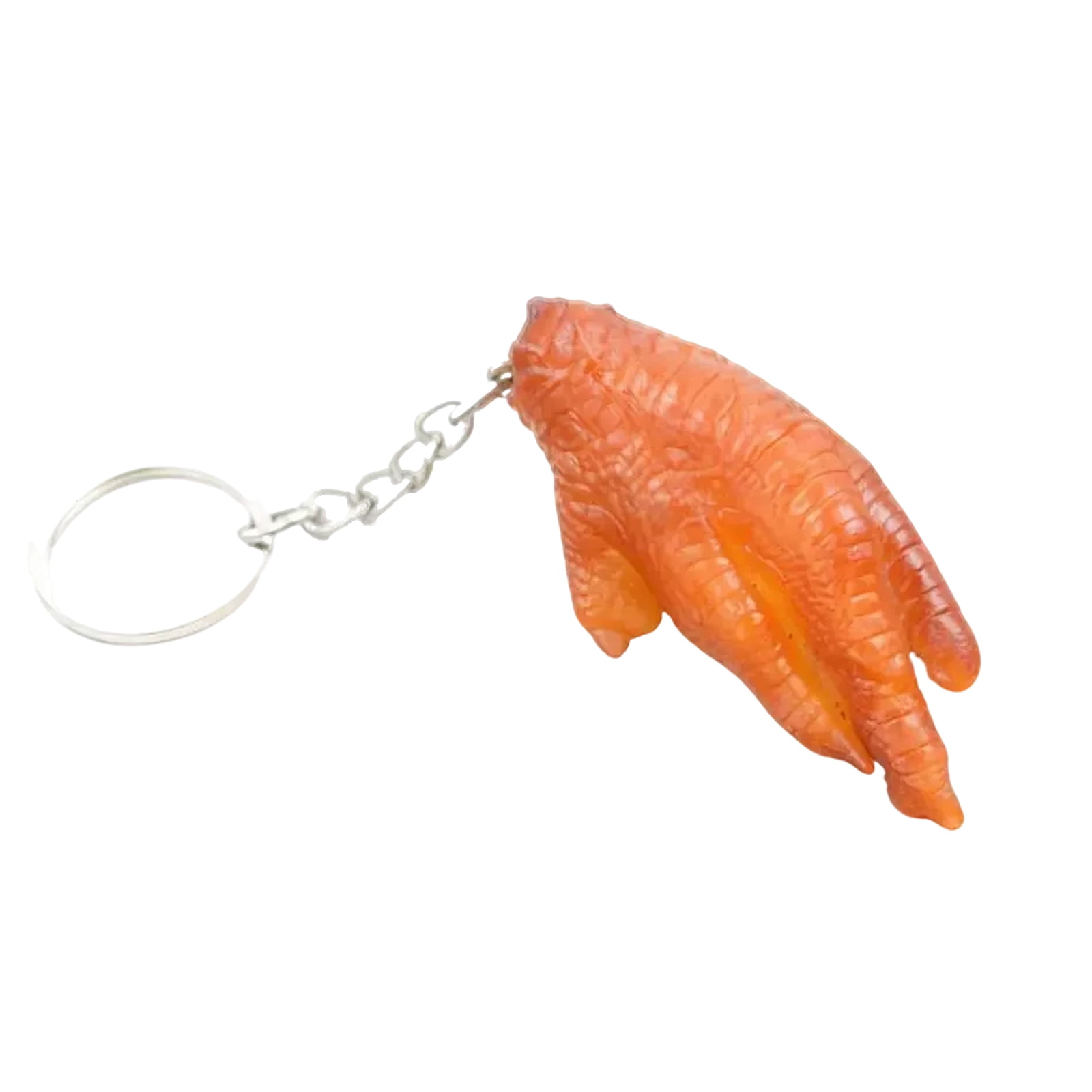 Fun And Creative Simulation Chicken Feet Keychain, Highly Realistic Pvc ...