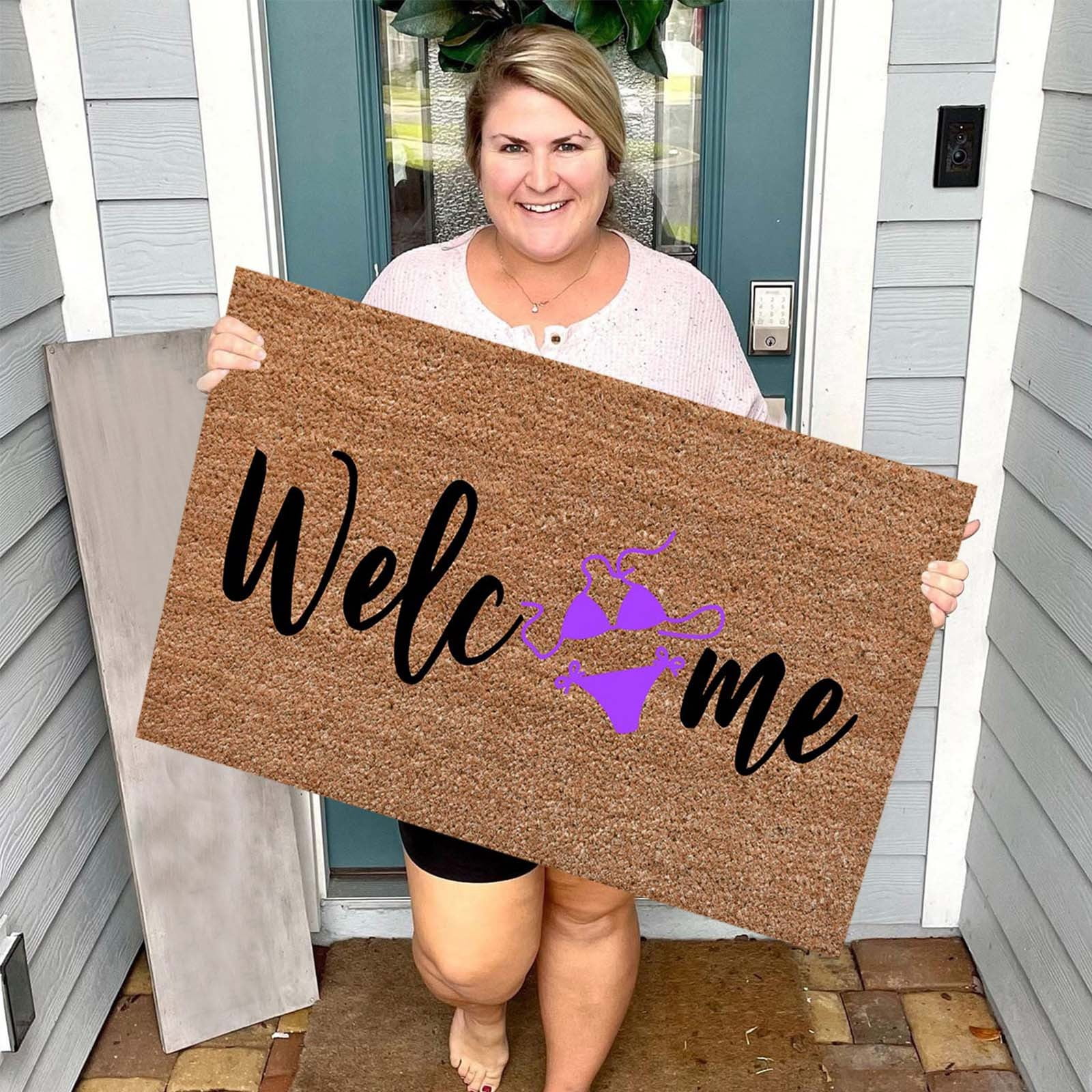 A Fun and Cute Summer Bikini Welcome Door Mat for Friends and New ...