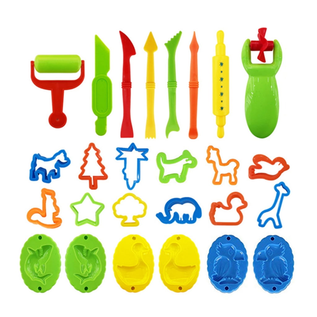 Fun DIY Clay Stamps Tool Kit for Kids Creative Expression Safe Build ...