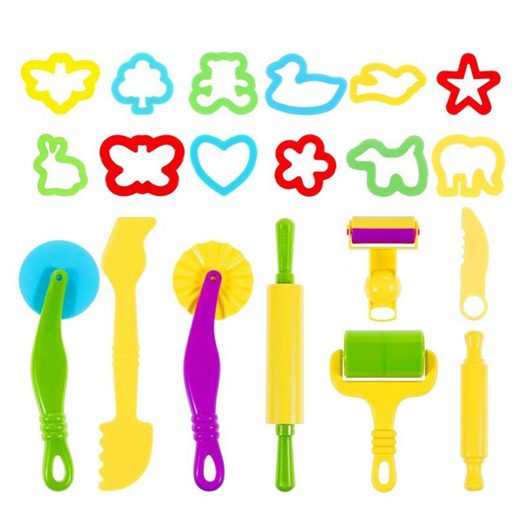 Fun DIY Clay Stamps Tool Kit for Kids Creative Expression Safe Build ...