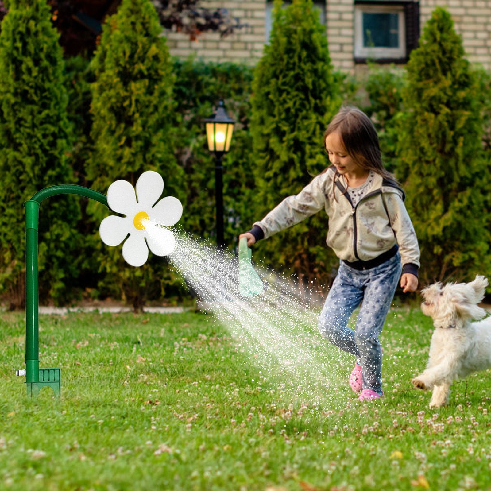 Fun Dancing Crazy DaisySprinkler Shaped Garden Sprinkler 360° Rotating ...
