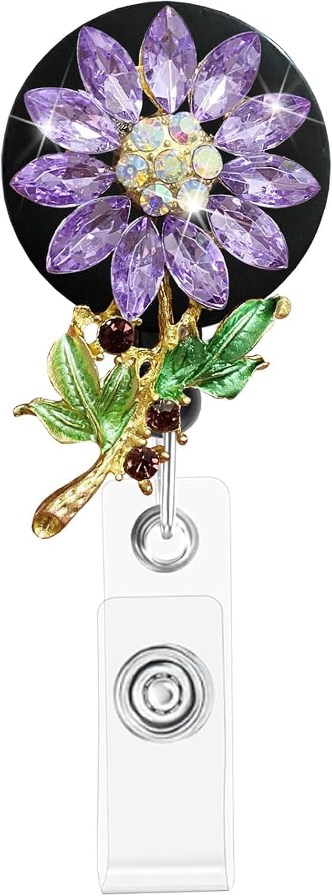 Fun Design Retractable ID Badge Reel with Adjustable Clip - Lightweight ...