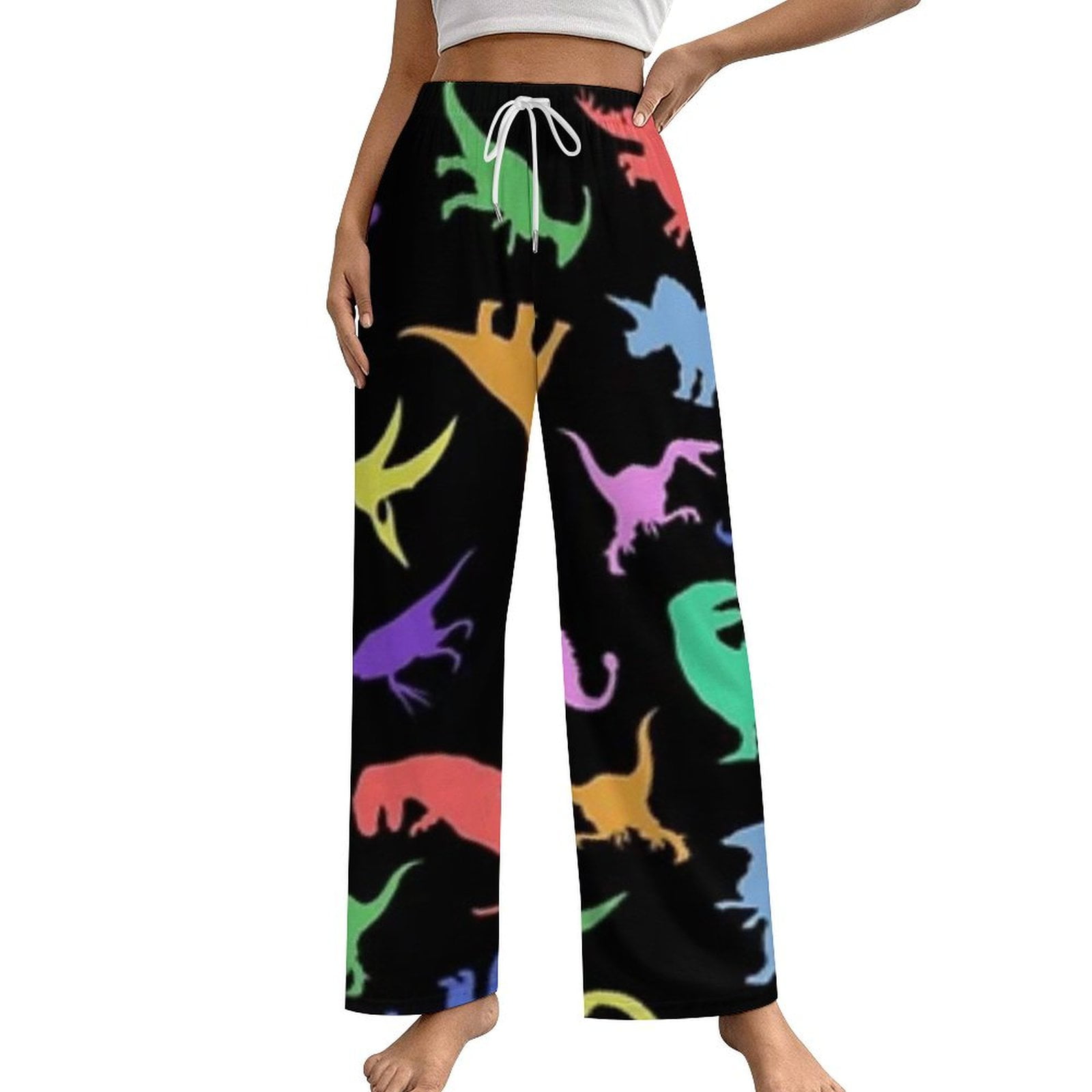 Fun Dinosaur Pattern Women's Pajamas Pajama Pants Women's Sleepwear ...