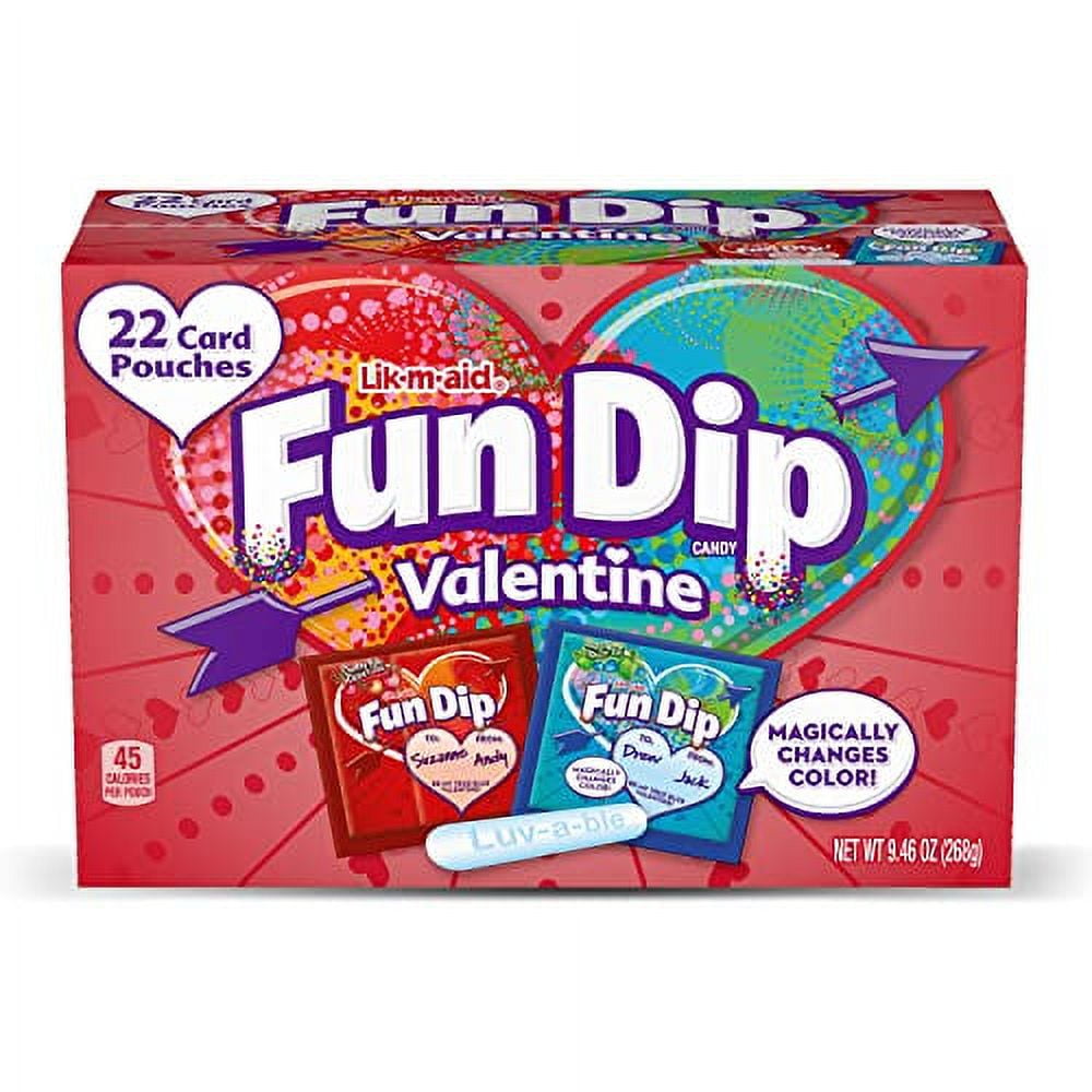 Fun Dip Original Valentine's Day Friendship Exchange Candy, 22ct ...