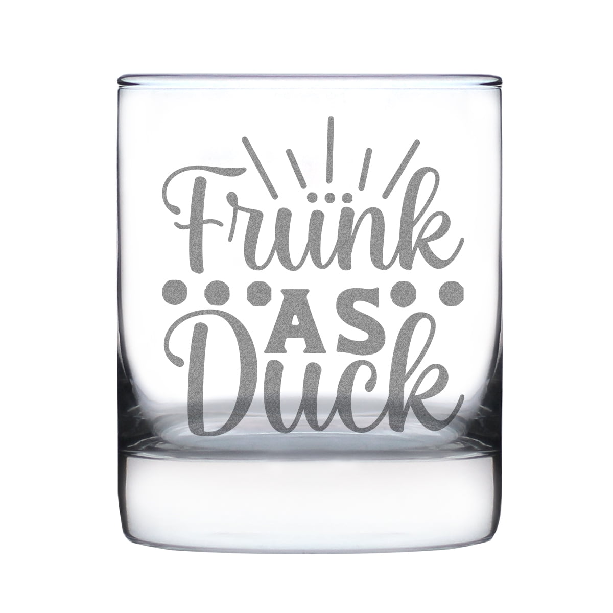 Fun Drunk Slogan Rocks Glass, Hand Engraved Etched Funny Gift for ...
