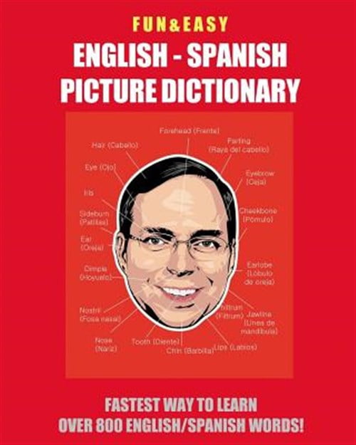 Pre-Owned Fun & Easy! English - Spanish Picture Dictionary: Fastest Way ...