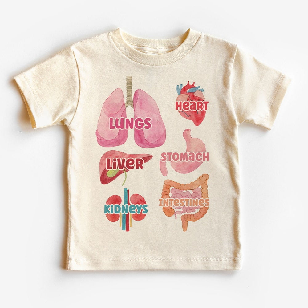 Fun Educational Anatomy Toddler Shirt - Body Parts Science Kids ...