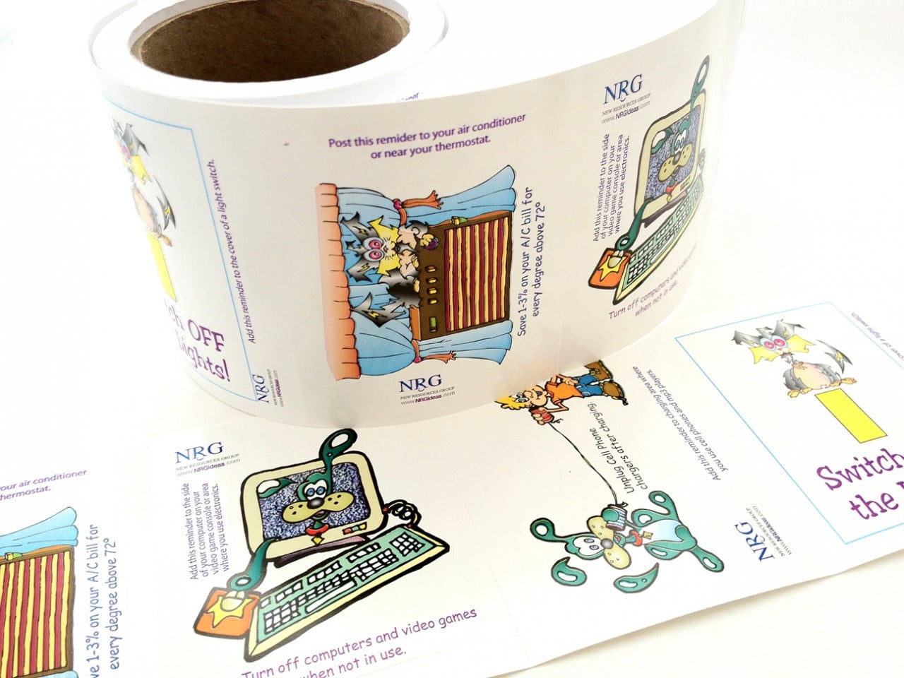 Fun Energy Vinyl Cling - 4 scenes Characters Roll of 100 - Walmart.com