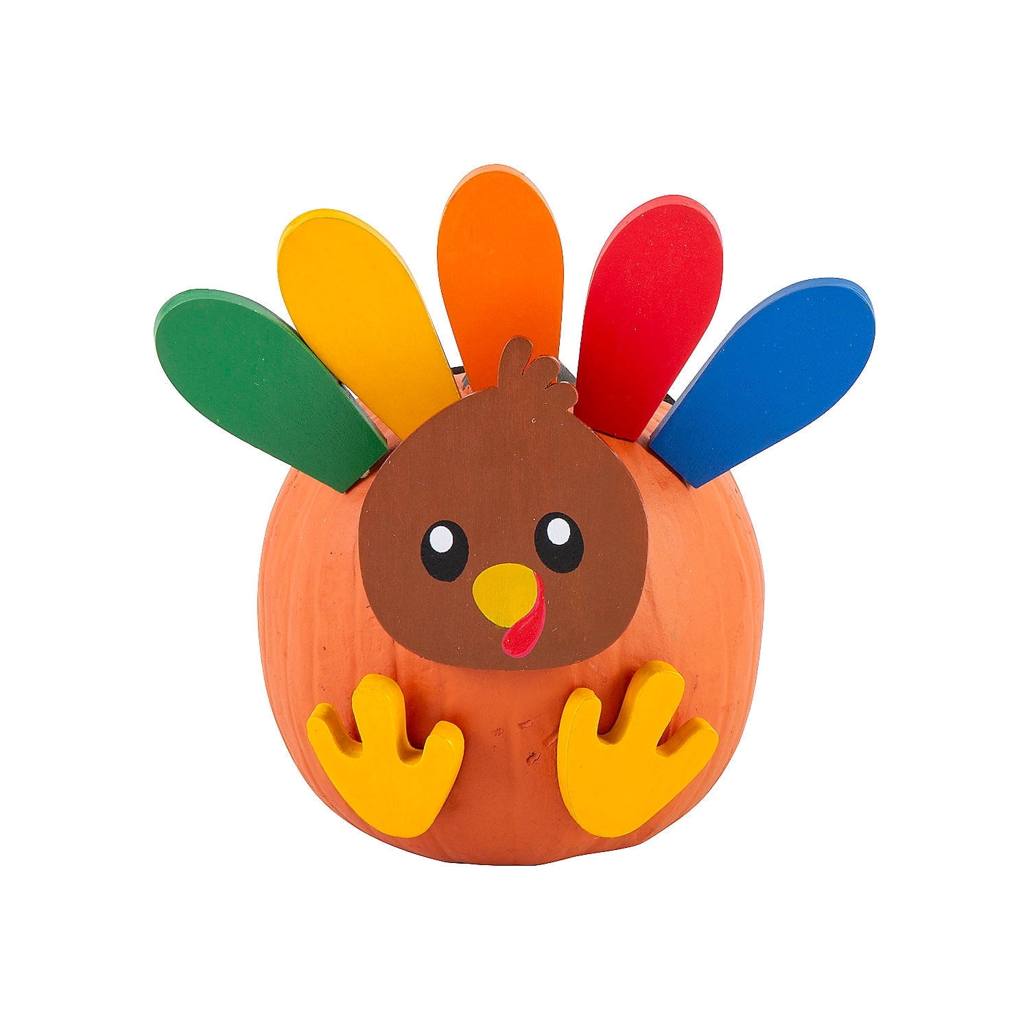 Fun Express 1 3/4" – 3" Thanksgiving Wooden Turkey Pumpkin Decorating ...