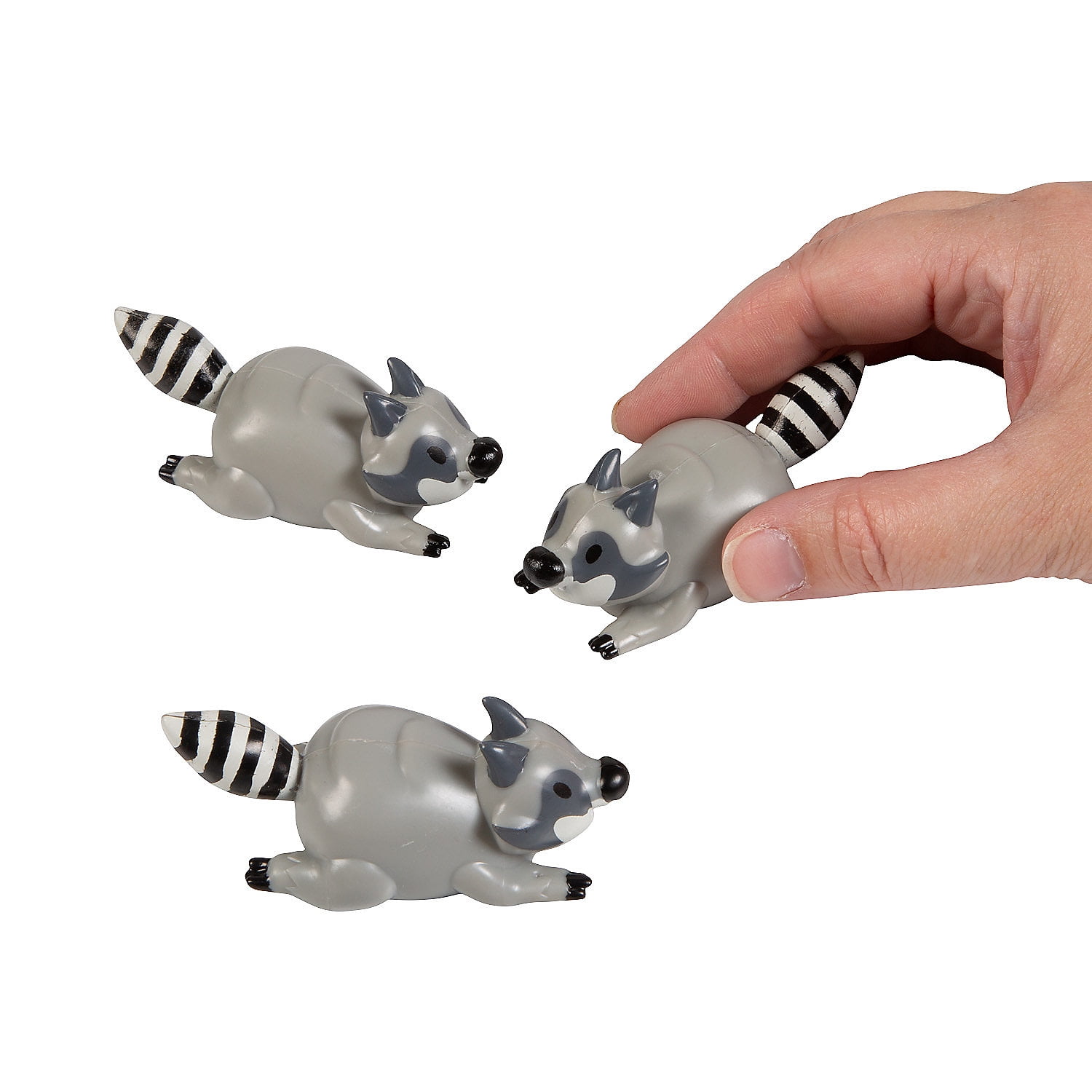 Fun Express 1 3/4" Mini Garbage Critters Raccoon Plastic Pull-Back Toys ...