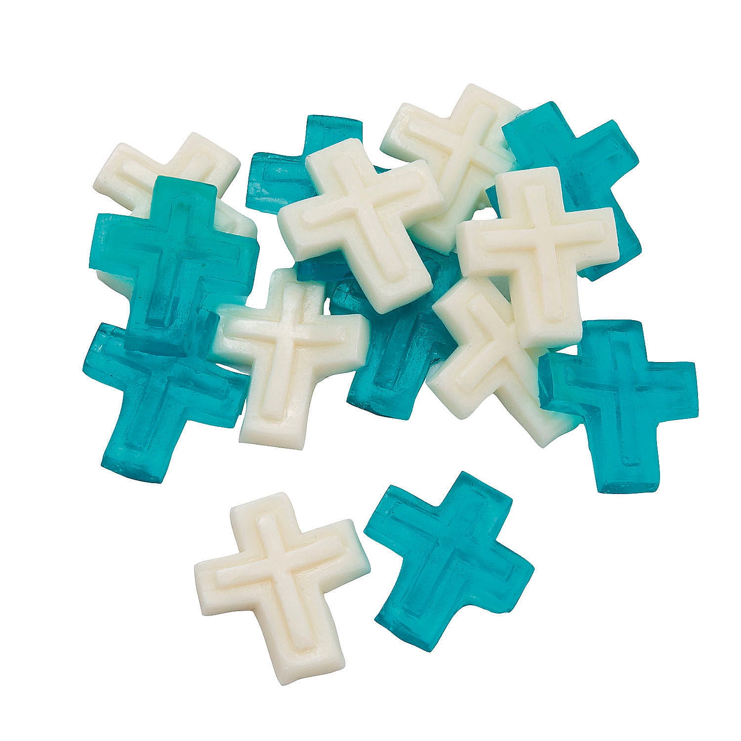 Fun Express 1 lb. Mini Green & White Cross Gummy Candies - 24 Pieces ...