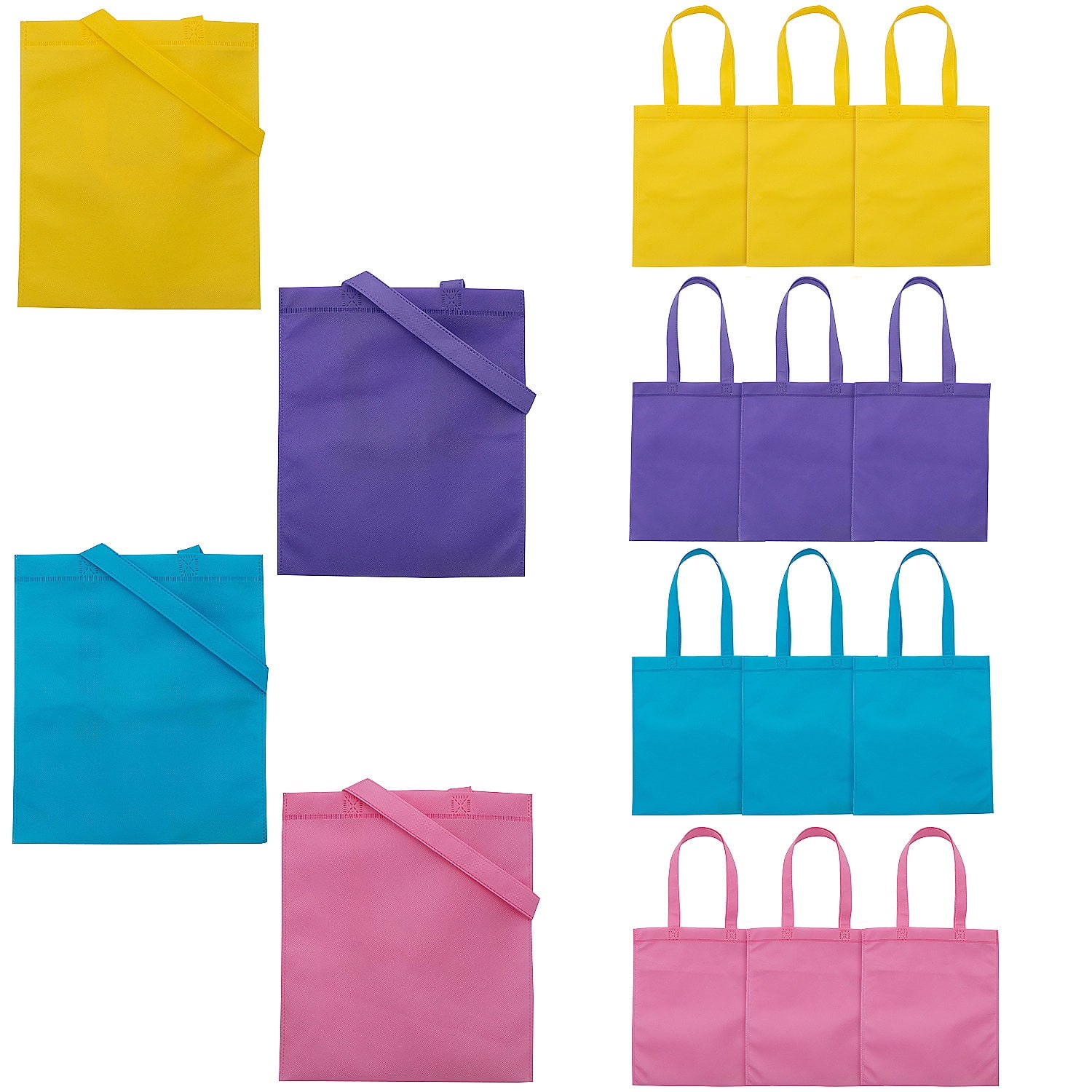 Fun Express 10" x 12" Medium Nonwoven Pastel Pink, Yellow, Aqua ...