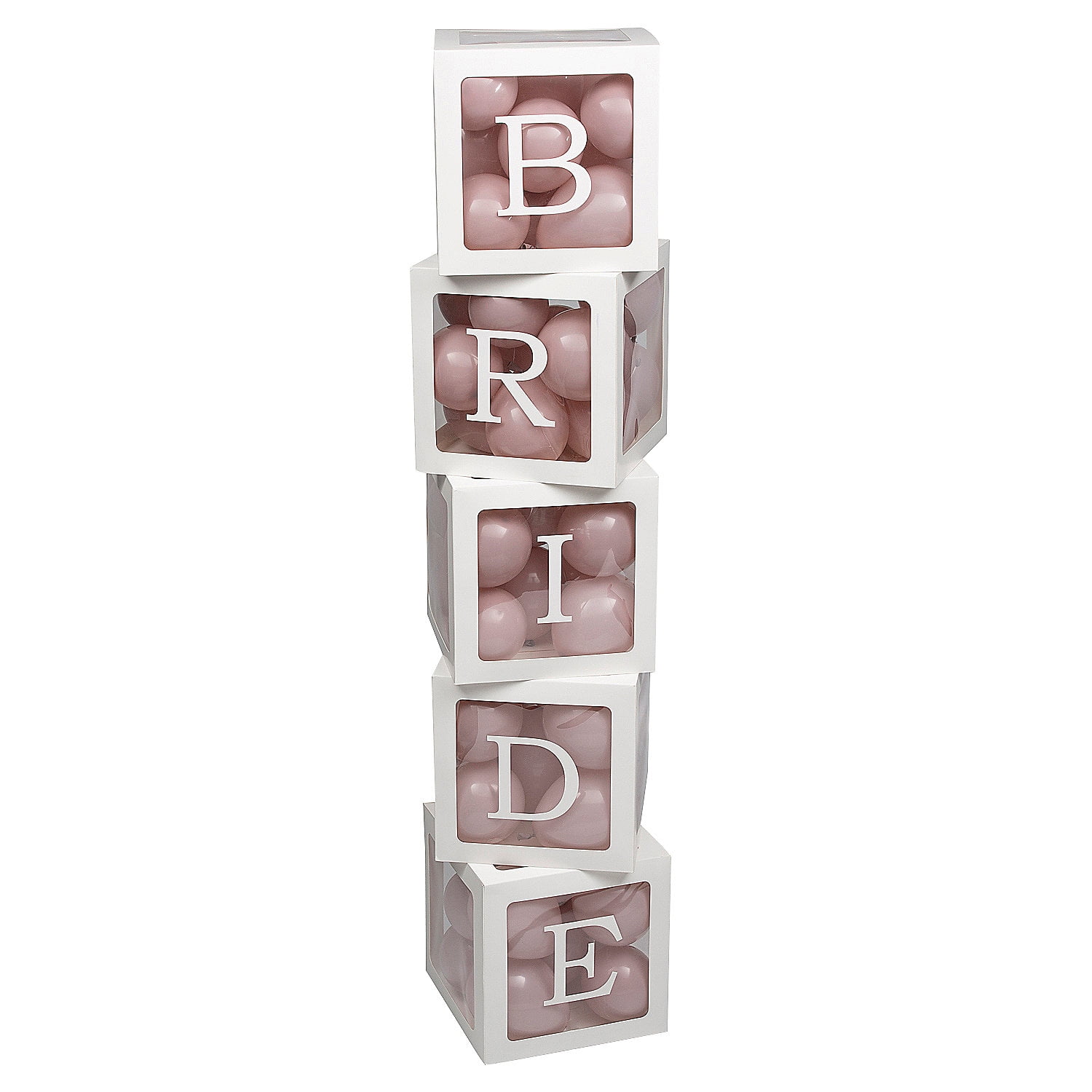Fun Express 11 1/2" Dusk Rose Bride Cardstock Balloon Boxes with ...
