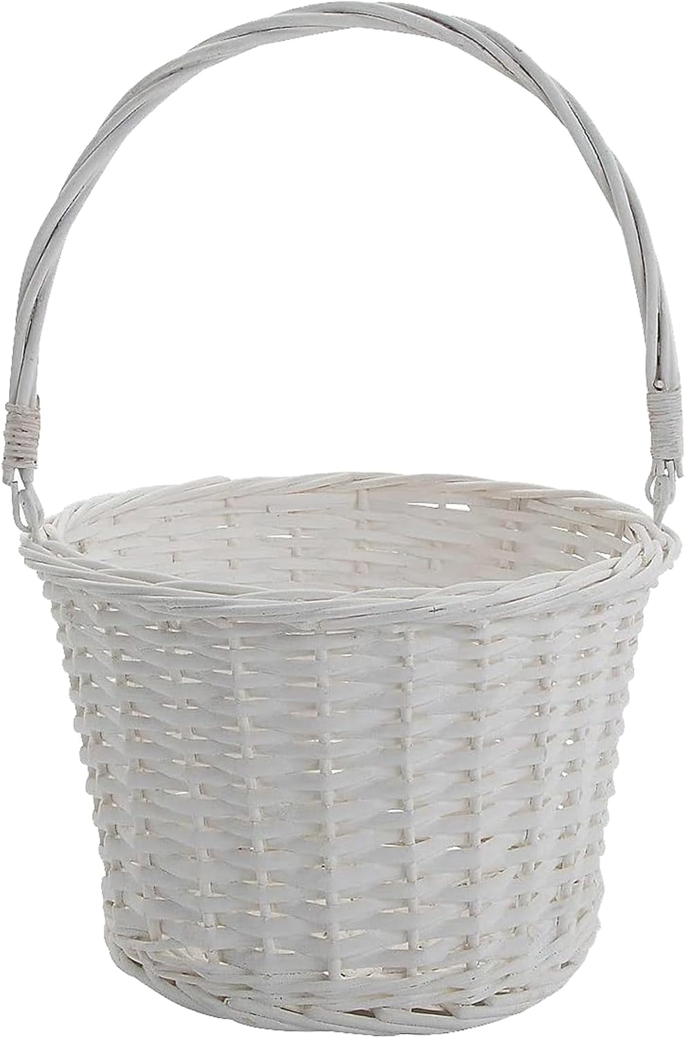 Fun Express 12 Inch White Wooden Easter Basket, Durable and Elegant ...