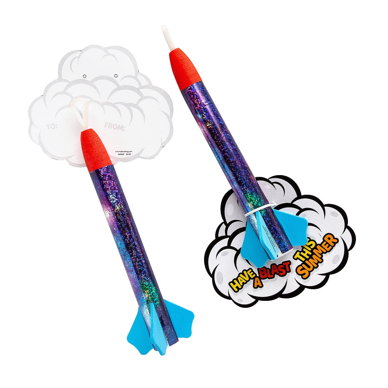 Fun Express 12 Pieces Have a Blast This Summer Rocket Flyers with Card ...