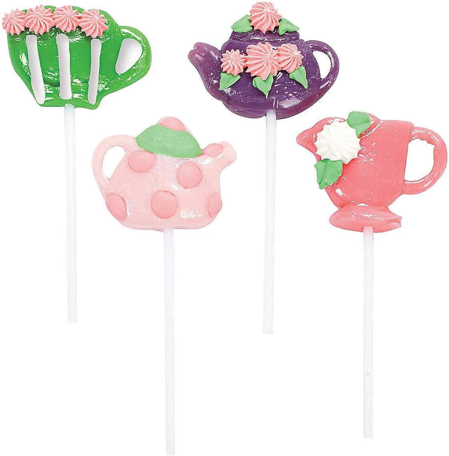 Fun Express 12 Pieces Tea Party Character Suckers, Edibles - Walmart.com