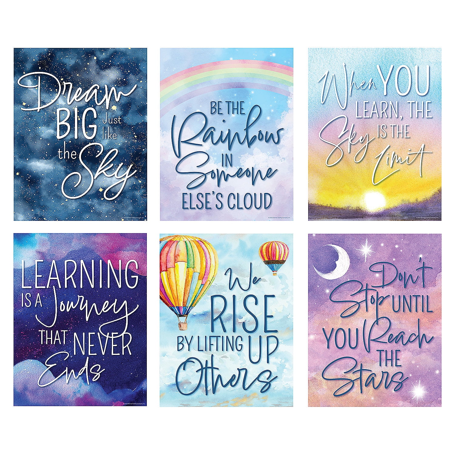 16" x 20 3/4" Inspirational Cloud 9 Cardstock Classroom Decoration ...
