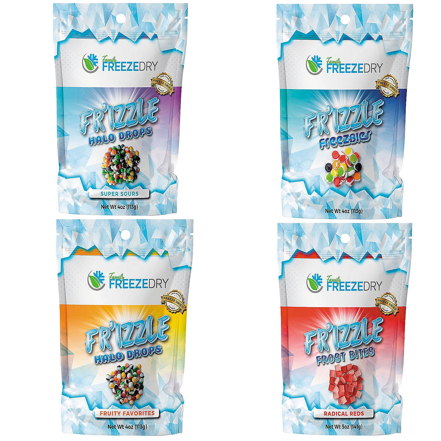 Fun Express 17 oz. Family Freeze Dry Fr'izzle Candy Assortment - 4 Pc ...