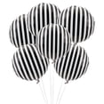 Fun Express 18" Assorted Colors Striped Party Balloons, 6 Count ...