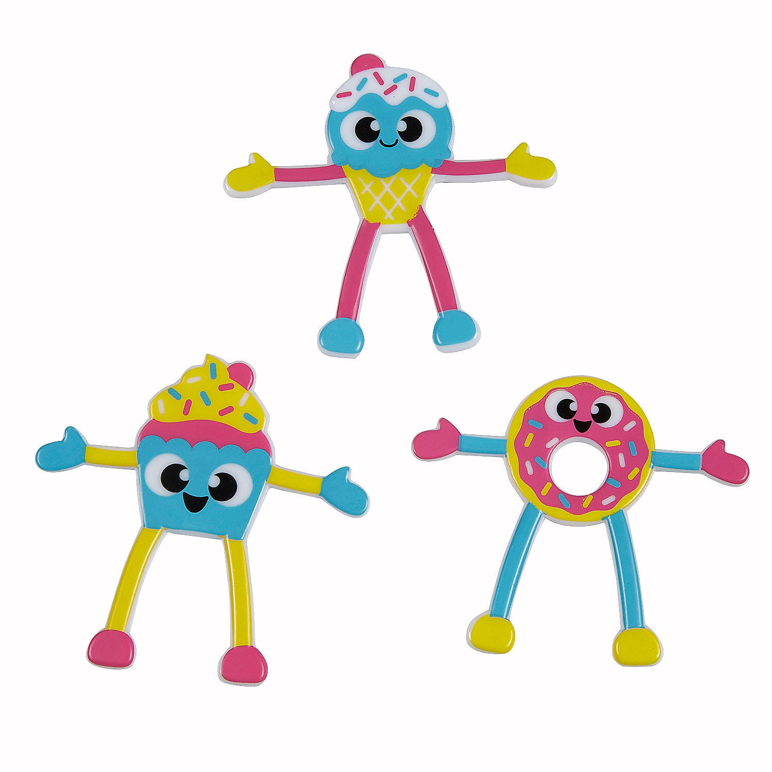 Fun Express 2 1/2" Bulk 48 Pieces Mini Sweet Treats Characters ...