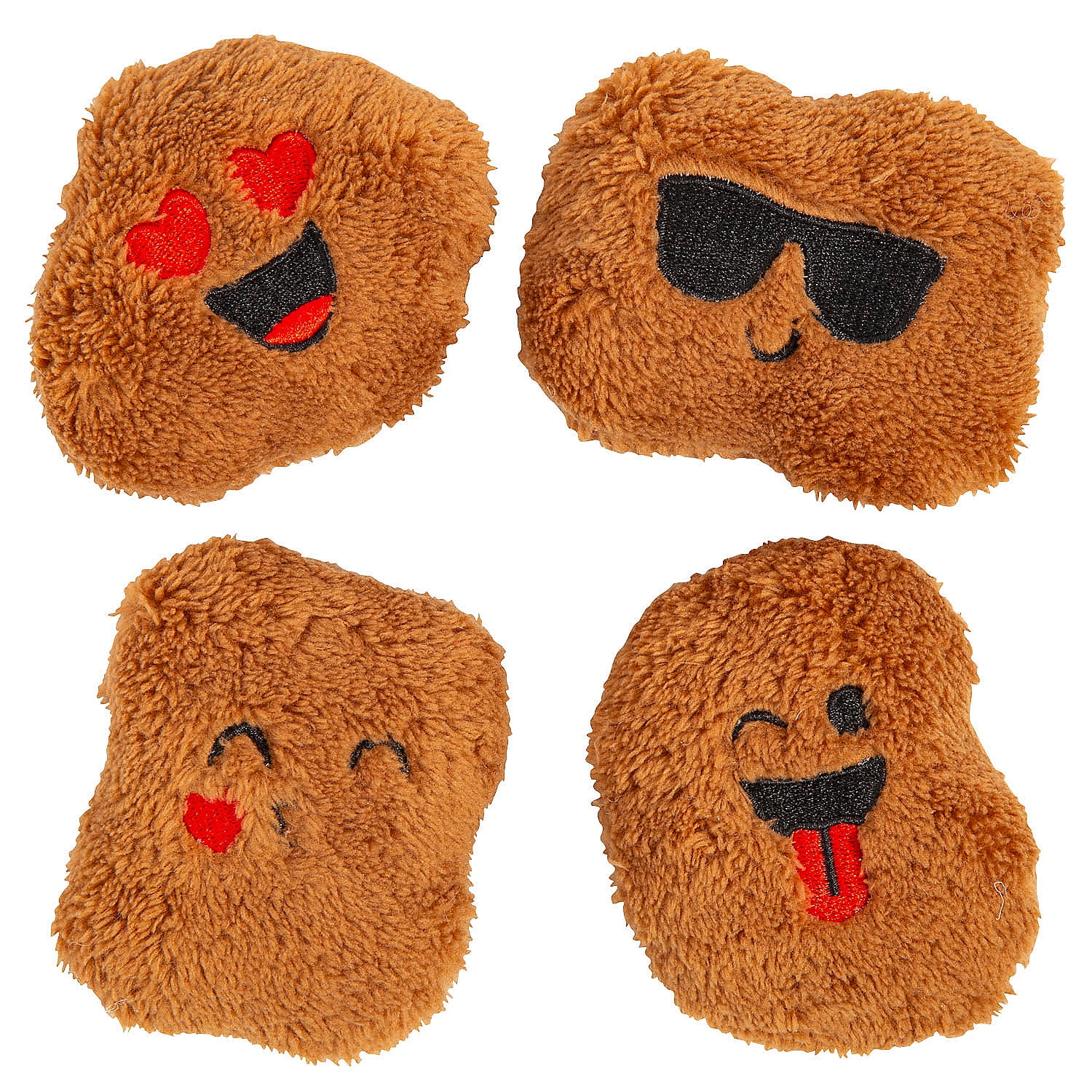 Fun Express 2 3/4" – 3 1/2" Mini Smiling Stuffed Chicken Nuggets - 12 ...