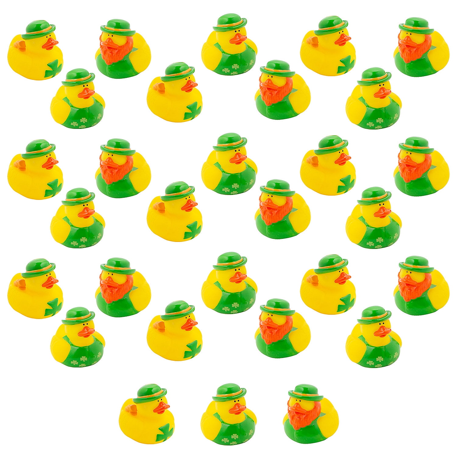 Fun Express 2" Mega Bulk 720 Pc. St. Patrick’s Day Multicolor Rubber Ducks - Walmart.com