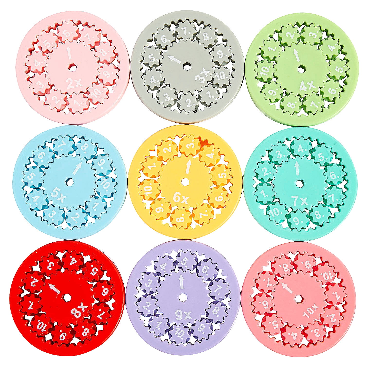 Fun Express 2" Multiplication & Division Math Fidget Spinner Learning ...