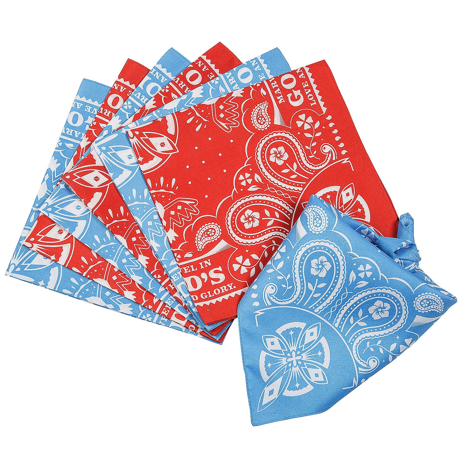 Fun Express 20" x 20" Railroad VBS Religious Red and Blue Polyester ...