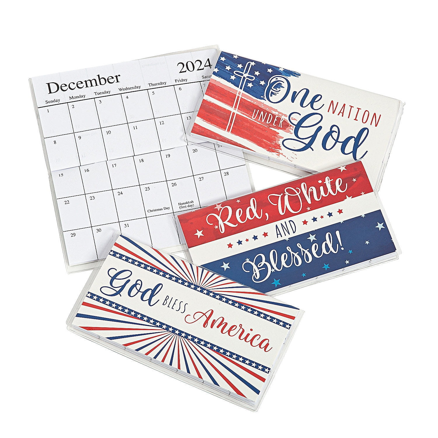 Fun Express 2024 - 2025 God Bless America Pocket Calendars -12 Pc ...