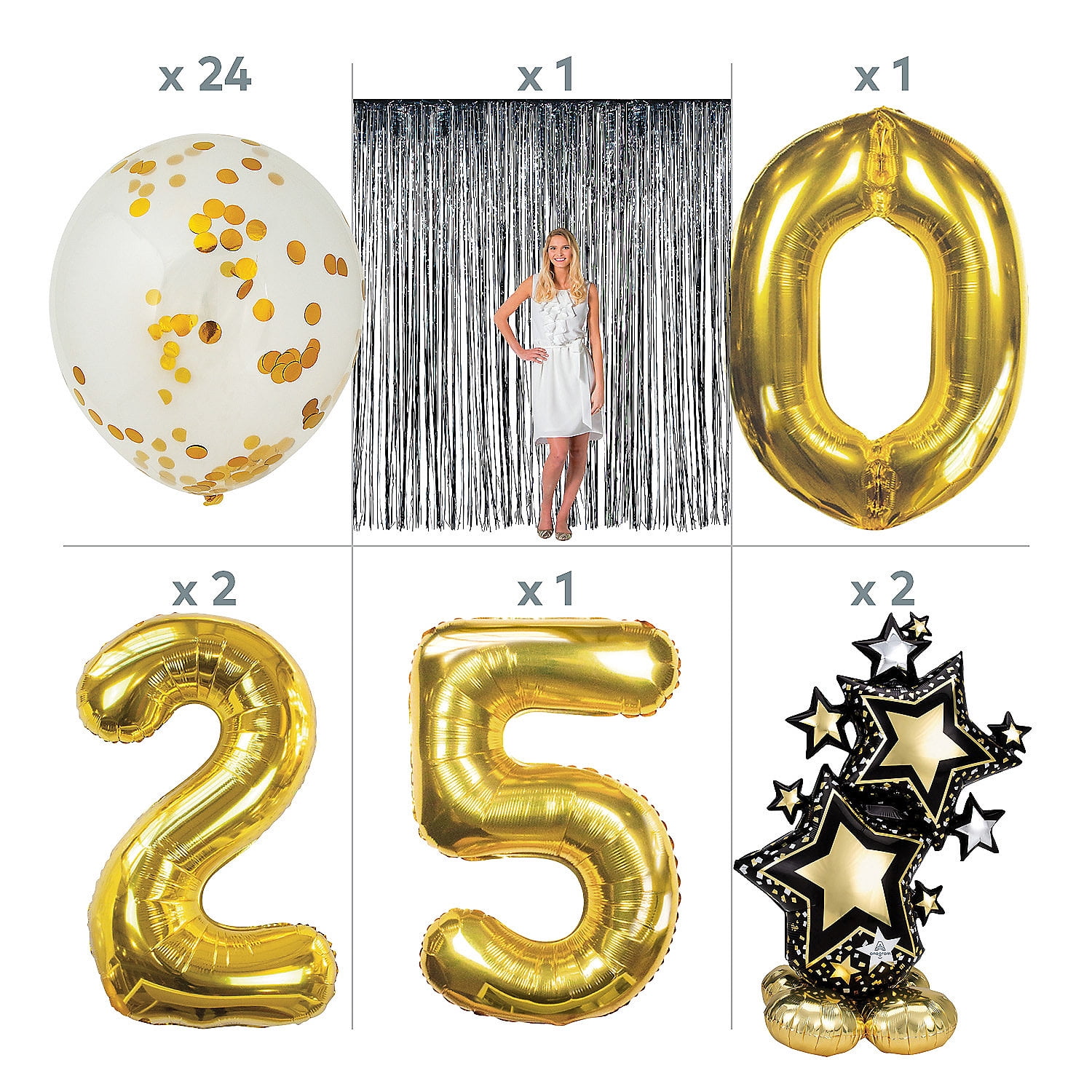 Fun Express 2024 Fringe Backdrop Decorating Kit Black - 31 Pieces ...