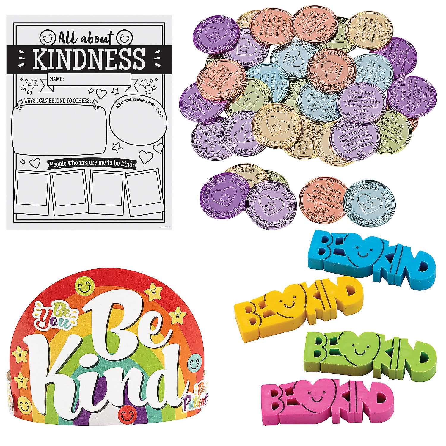 Fun Express 222 Pieces All About Kindness Coloring Activity & Handout ...