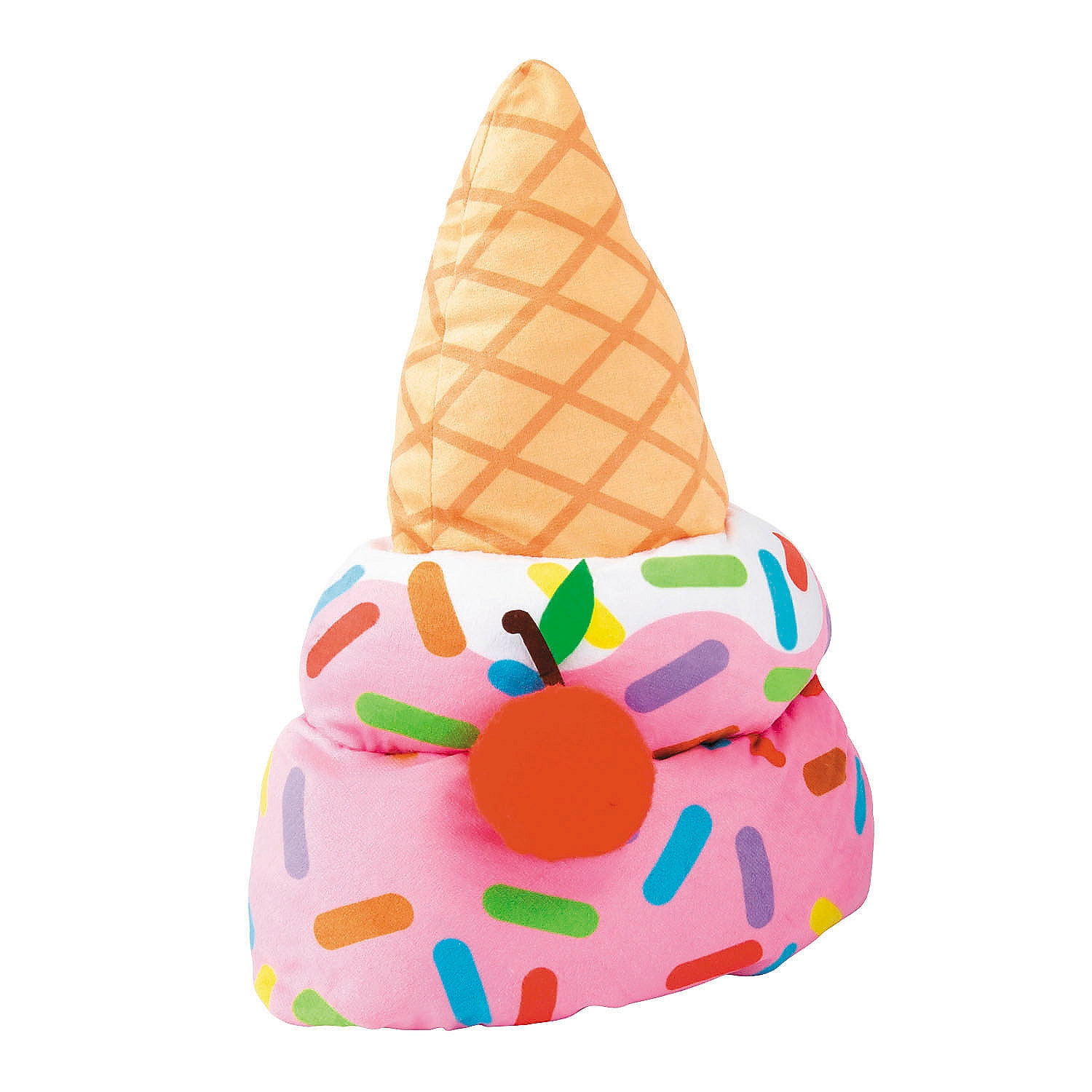 Fun Express 24" circ. Ice Cream Cone with Sprinkles & Cherry Hat ...