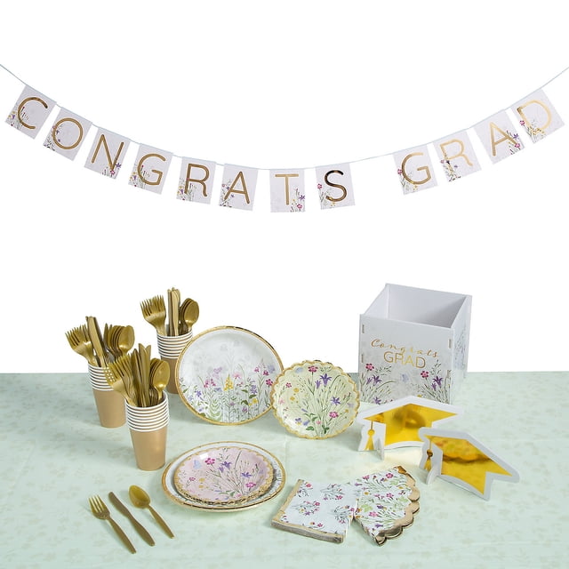 Fun Express 287 Pieces Graduation Cottage Core Table Decorating Kit for ...